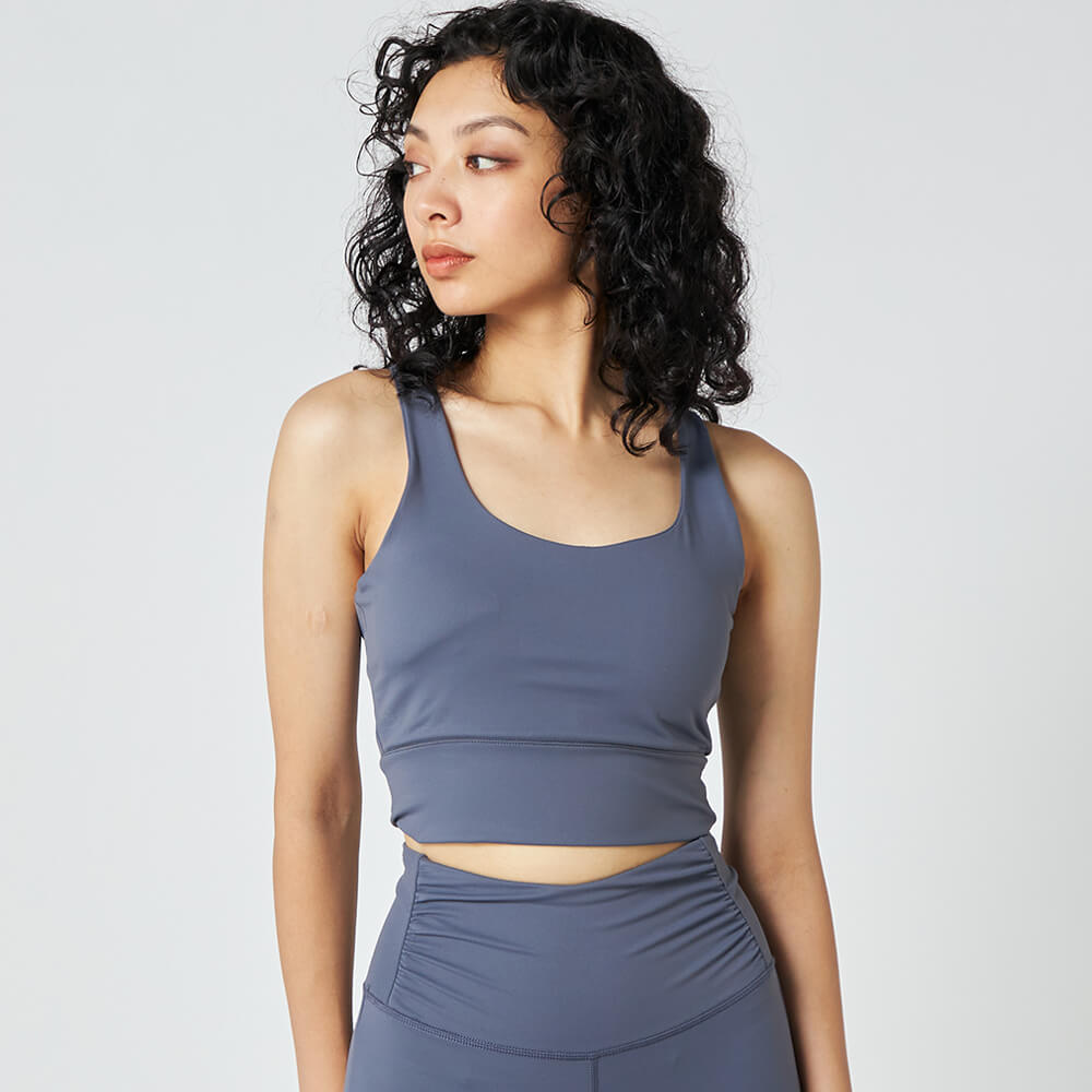 SALE【SN.スーパーナチュラル】ロングラインブラ＜ホットヨガコレクション＞ トップス 東京ヨガウェア